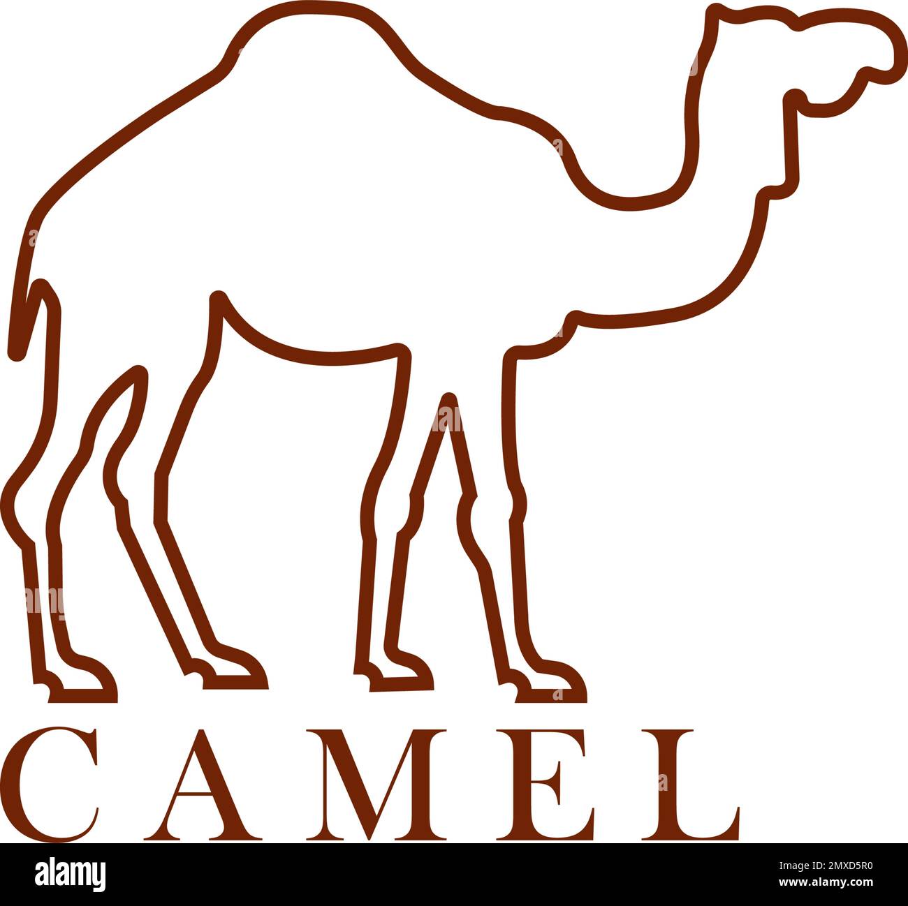 Camel Icon Silhouette Vektor Illustration Logo-Design Stock-Vektorgrafik - Alamy
