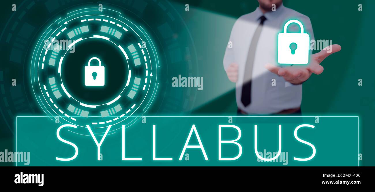 Textunterschrift zur Präsentation des Syllabus, Konzept, das eine ... Textunterschrift zur Präsentation des Syllabus, Konzept, das eine ...