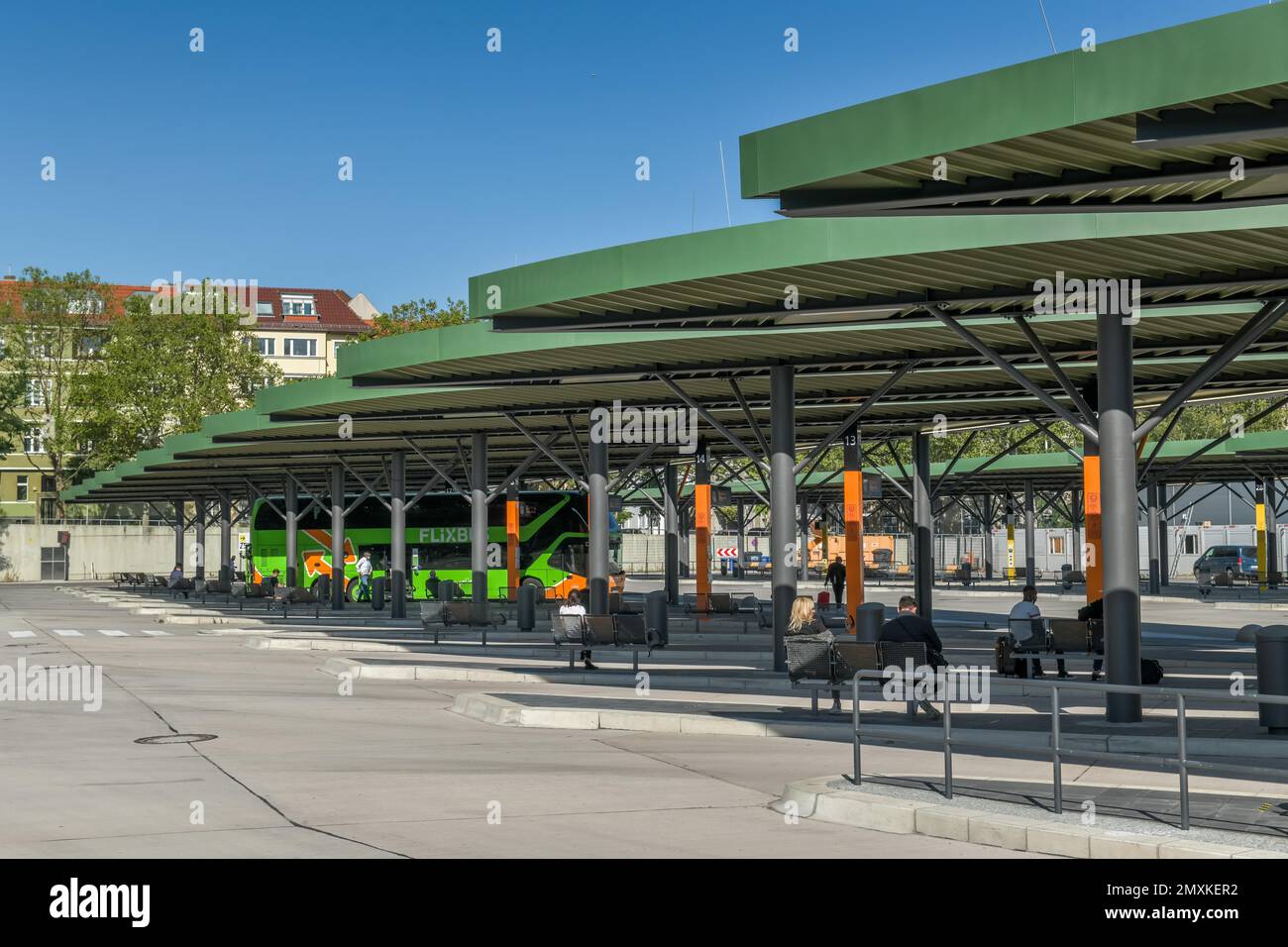 Zentraler Busbahnhof, Flixbus Coach, Messedamm, Westend, Charlottenburg ...