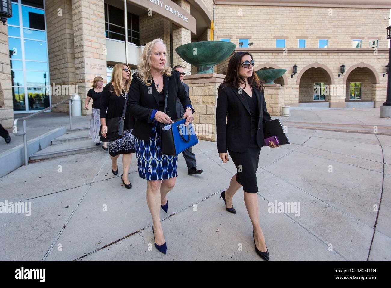 Special prosecutors Randi McGinn, left, and Elicia Montoya, right, exit ...