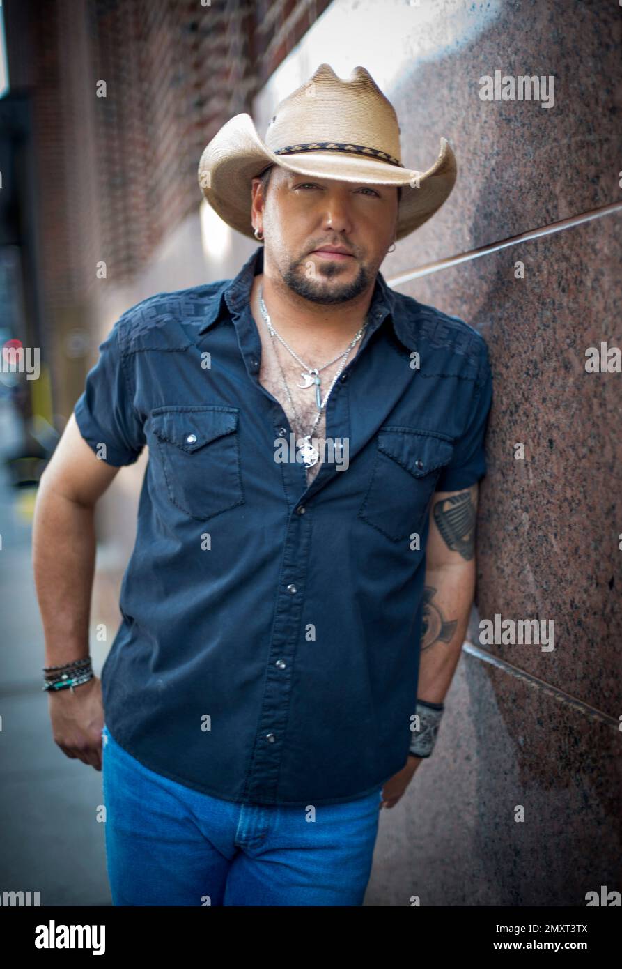 In this Sept. 8, 2016 photo, country singer Jason Aldean poses for a ...