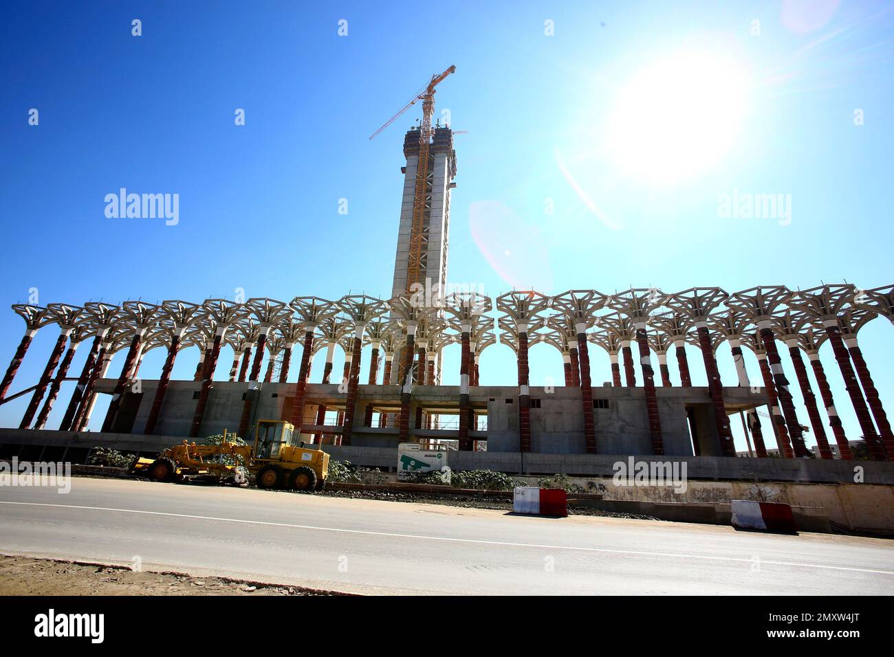 The Grand Mosque of Algiers is under construction in the Algerian capital Wednesday, Sept. 21 ...