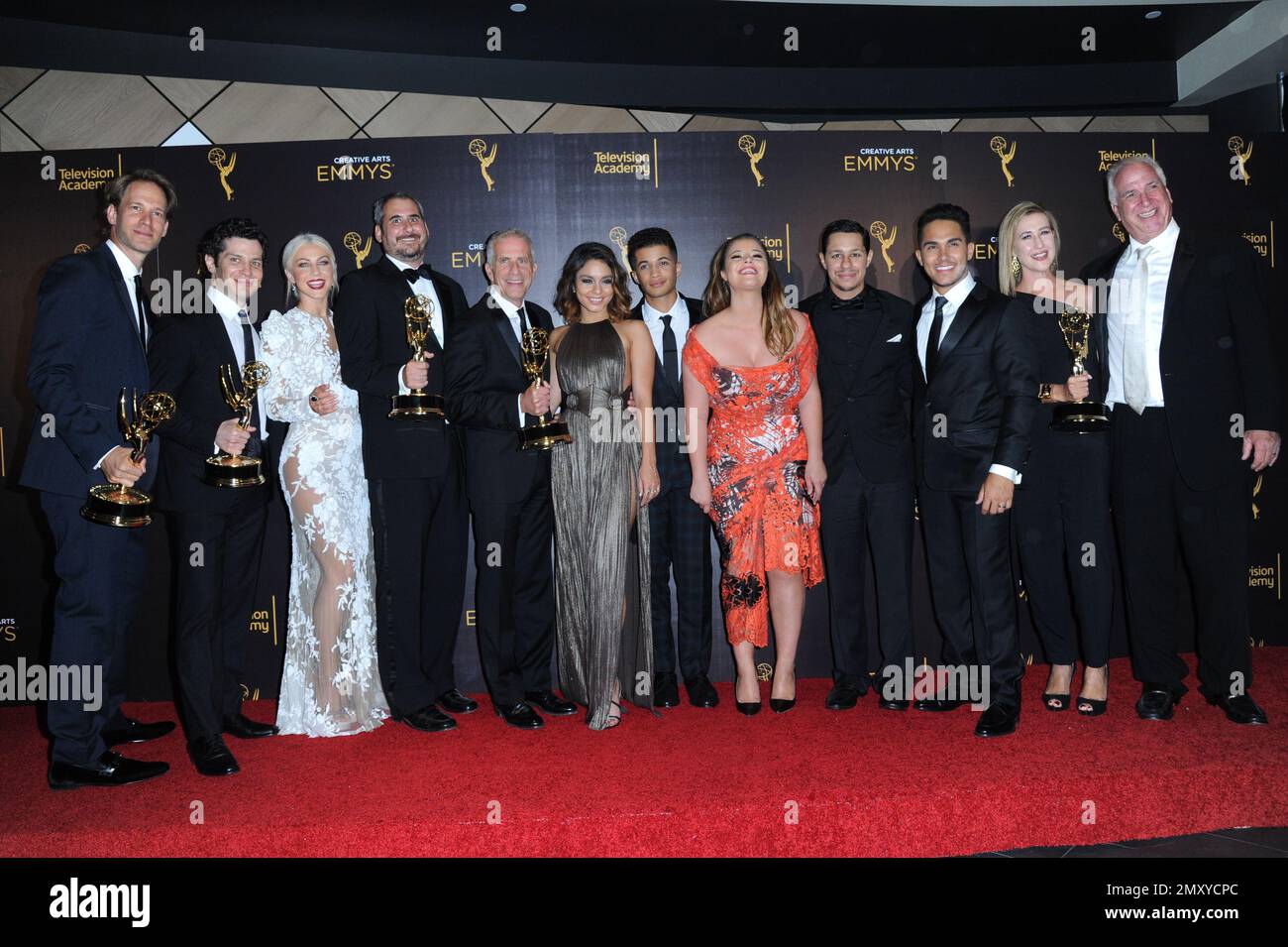 David Korins, from left, Thomas Kail, Julianne Hough, Adam Siegel, Marc ...