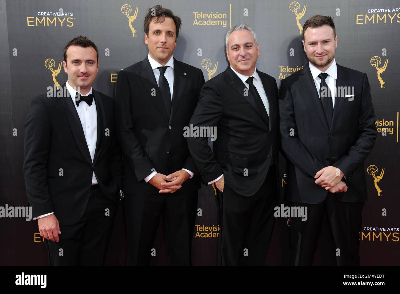 Dane Lillegard, from left, Brian McGinn, Andrew Fried and David Gelb ...
