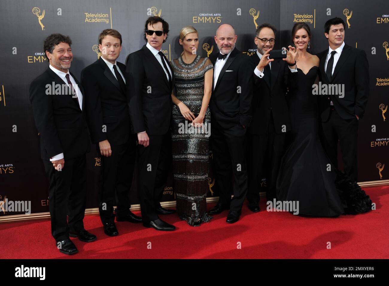 Jonathan Stern, from left, Krister Johnson, Rob Huebel, Lake Bell, Rob ...