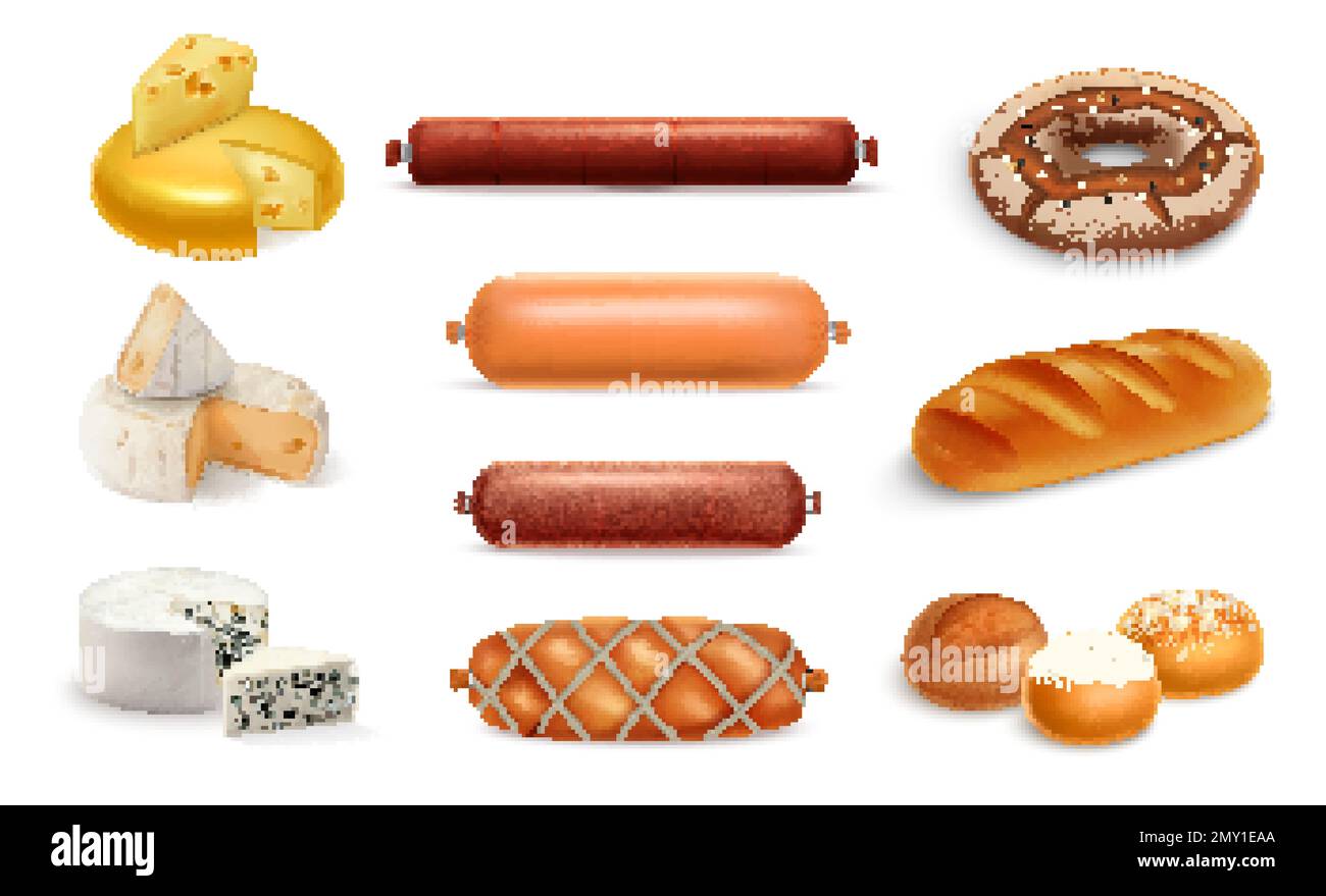 Käse wurst Stock-Vektorgrafiken kaufen - Alamy