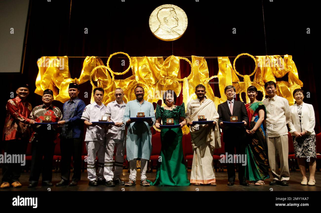 The 2016 Ramon Magsaysay awardees, from left, from Indonesia, Dompet ...