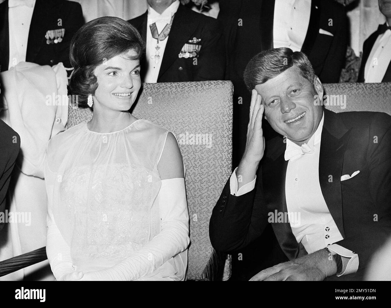FILE - In this Jan. 20, 1961 file photo, President John F. Kennedy and ...