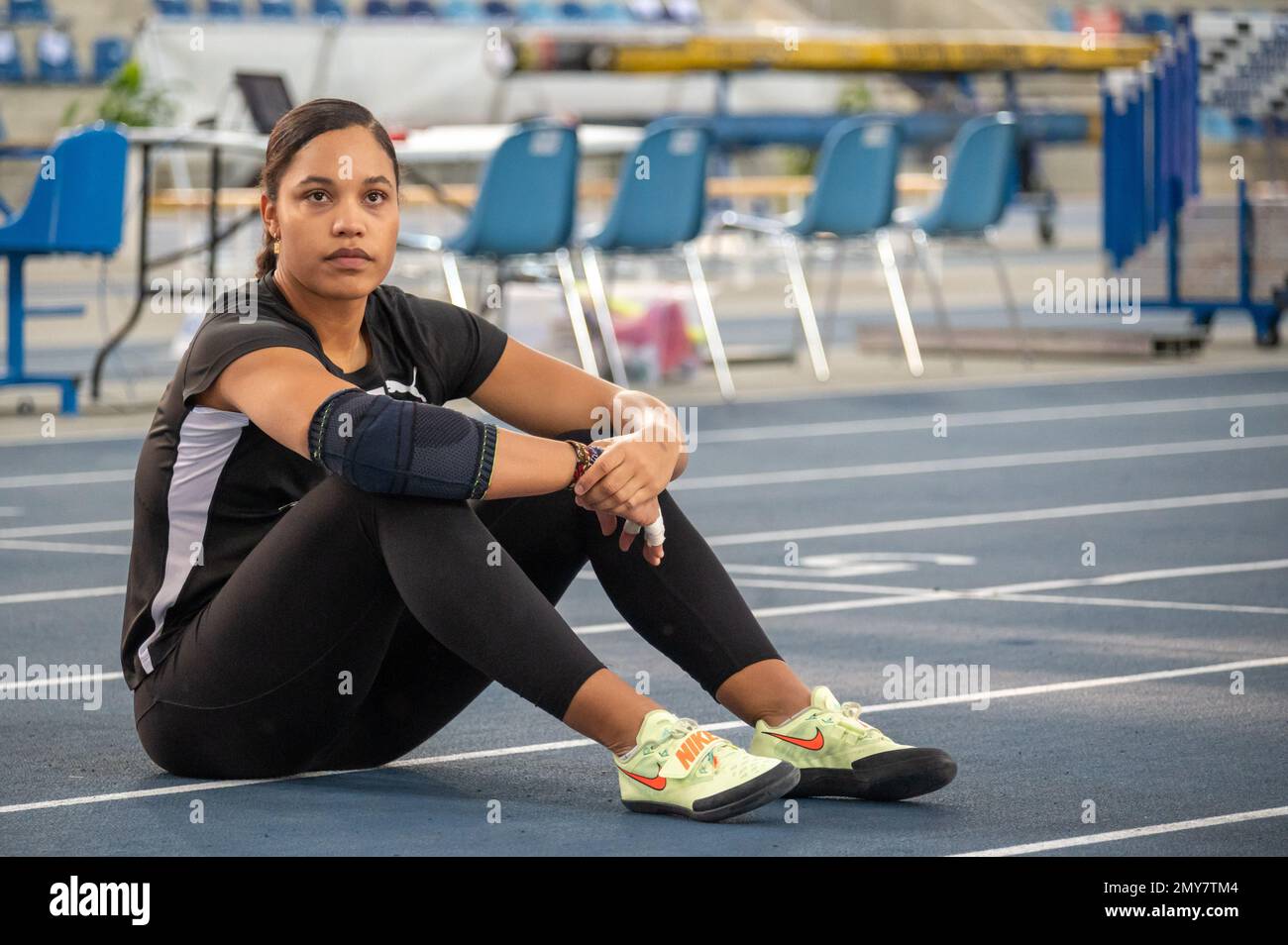 Yemisi Magdalena OGUNLEYE während des Meetings Miramas Metropole 2023 ...