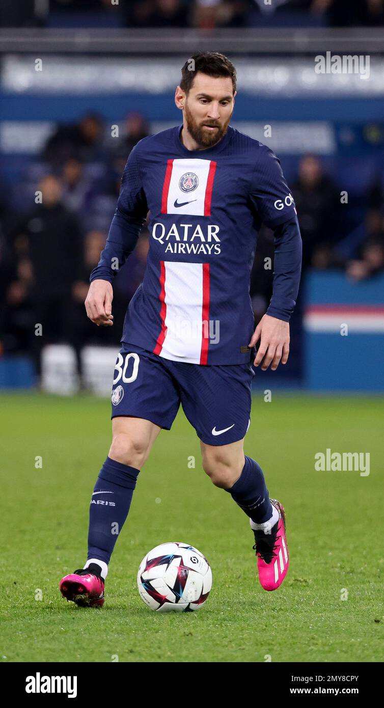 Lionel Messi von PSG während des Fußballspiels der französischen ...