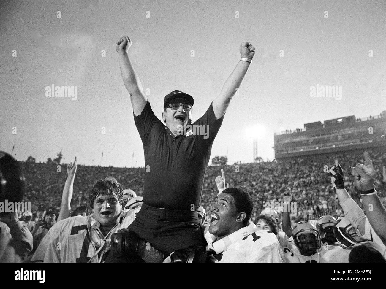 FILE - In this Jan. 1, 1981, file photo, Michigan coach Bo Schembechler ...