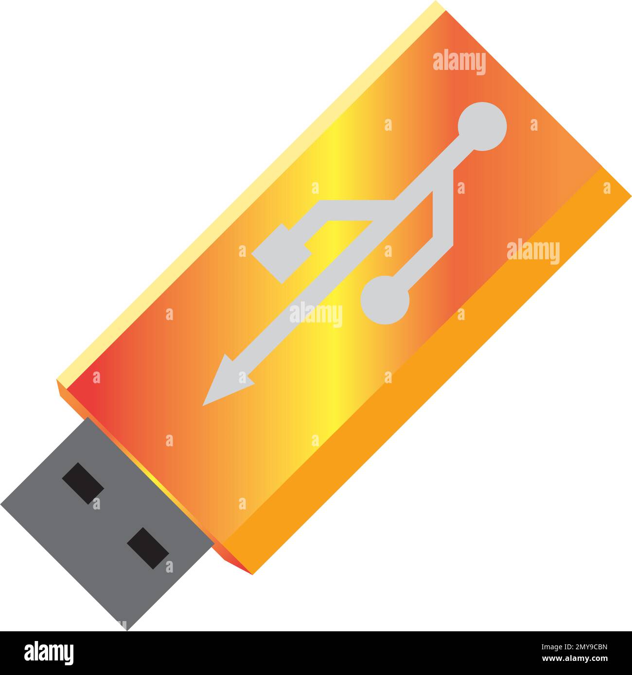 Usb symbol schwarz Stock-Vektorgrafiken kaufen - Alamy