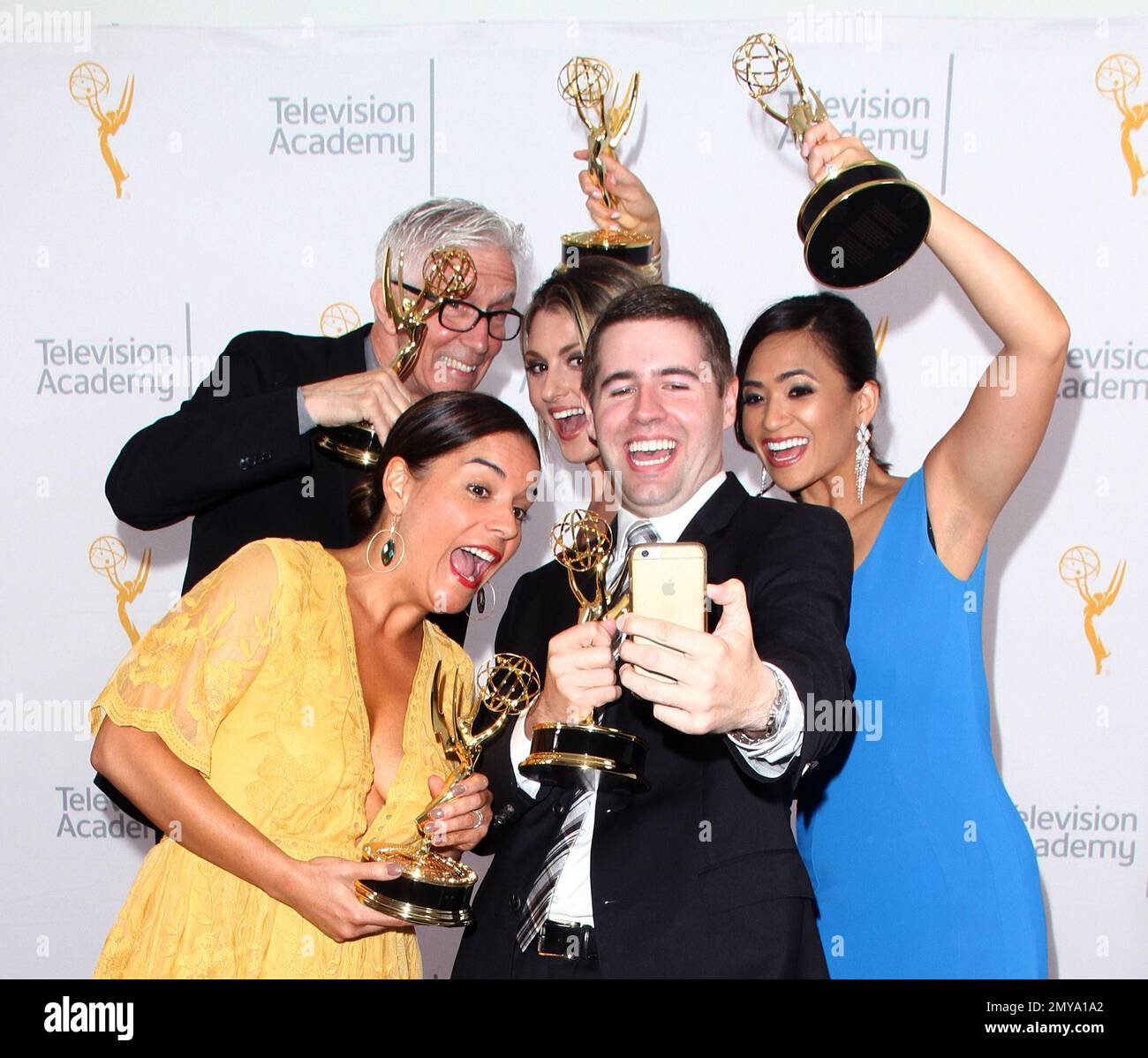 EXCLUSIVE - Fritz Coleman, from top left, Crystal Egger, bottom left ...