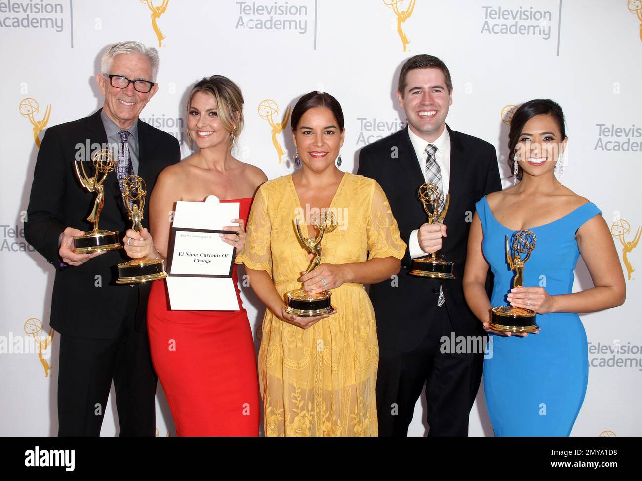 EXCLUSIVE - Fritz Coleman, from left, Crystal Egger, Marissa Slattery ...