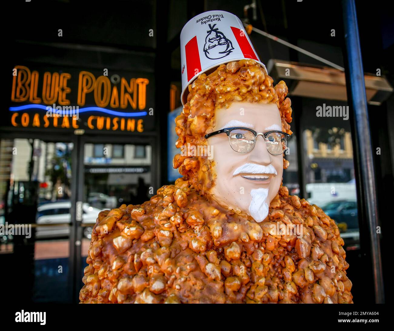 IMAGE DISTRIBUTED FOR KFC - Crispy Fried Colonel in San Diego's Gaslamp ...