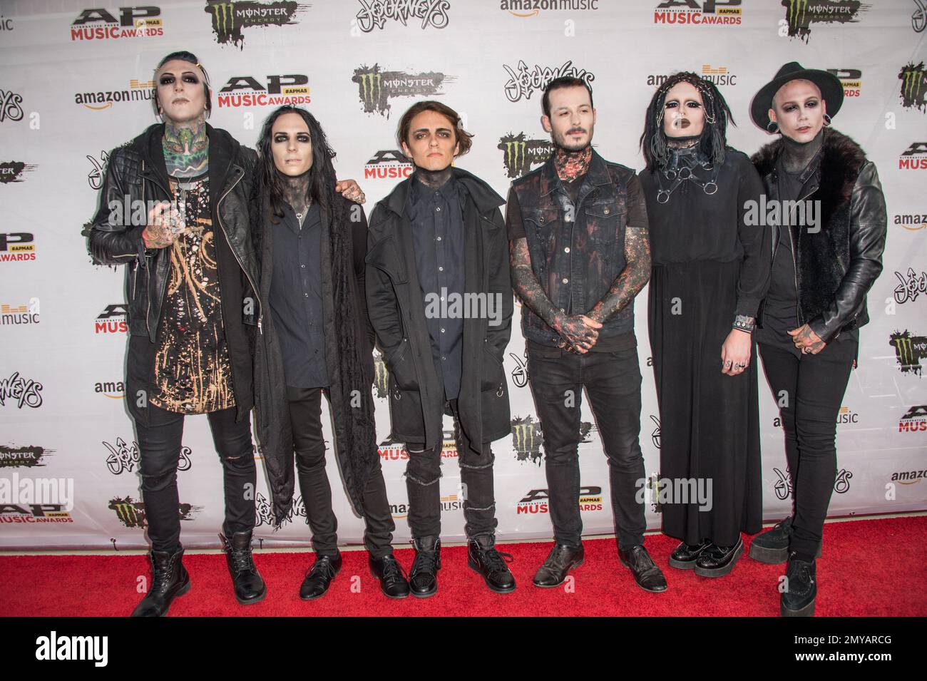 Chris "Motionless" Cerulli, from left, Ricky Olson, Vinny Mauro, Ryan ...