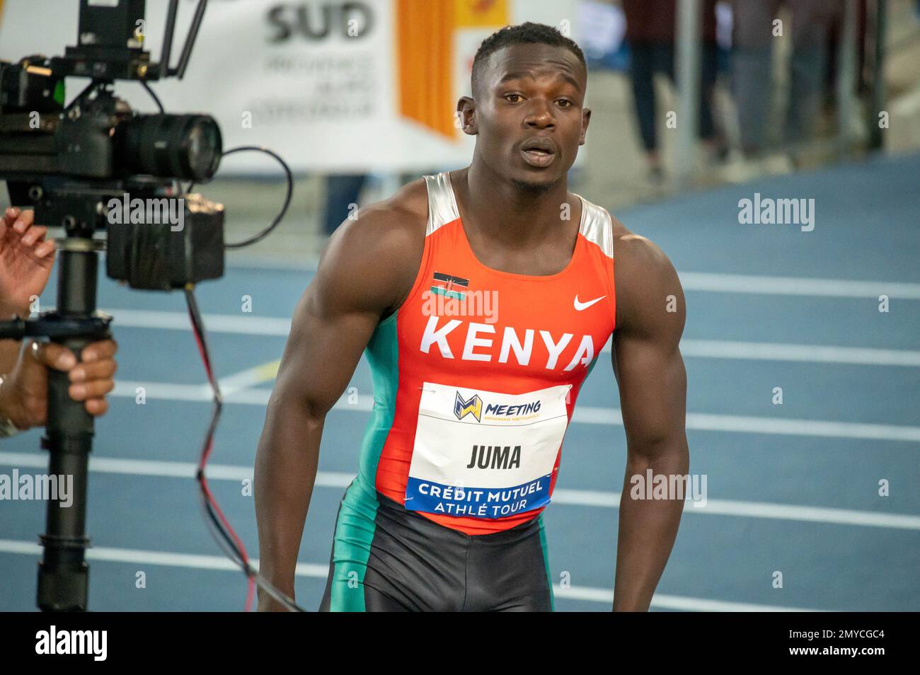 Juma während des Meetings Miramas Metropole 2023, World Athletics ...