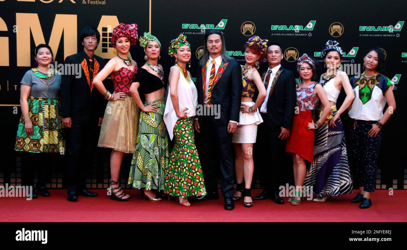 Taiwanese pop group Banbarah arrive at the 27th Golden Melody Awards in ...