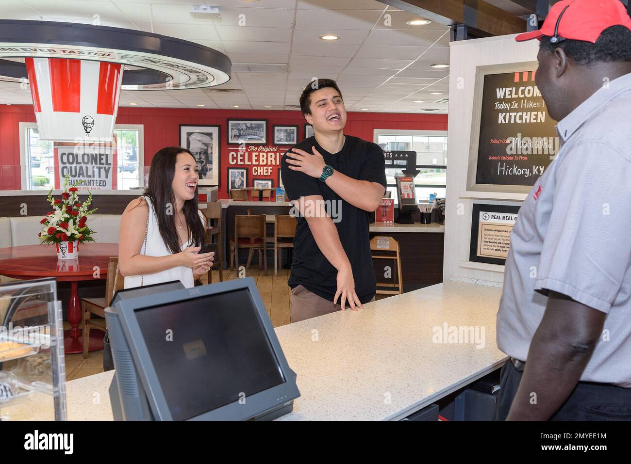 IMAGE DISTRIBUTED FOR KFC - New Zealand Newlyweds Louis and Ashleigh ...