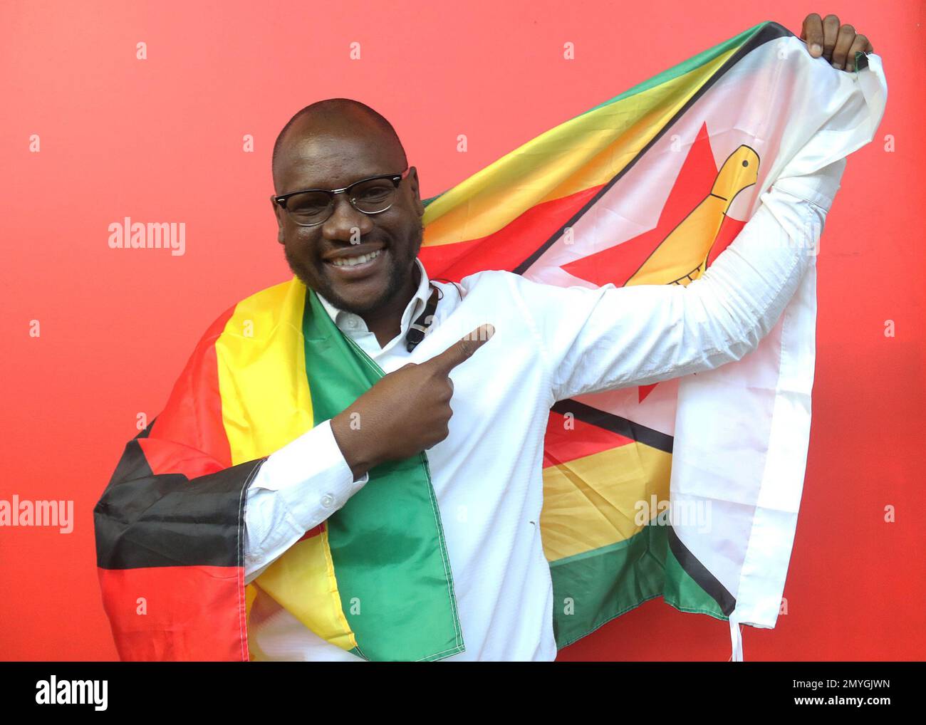 This photo taken Tuesday May 3, 2016 shows Evans Mawarire, a young ...