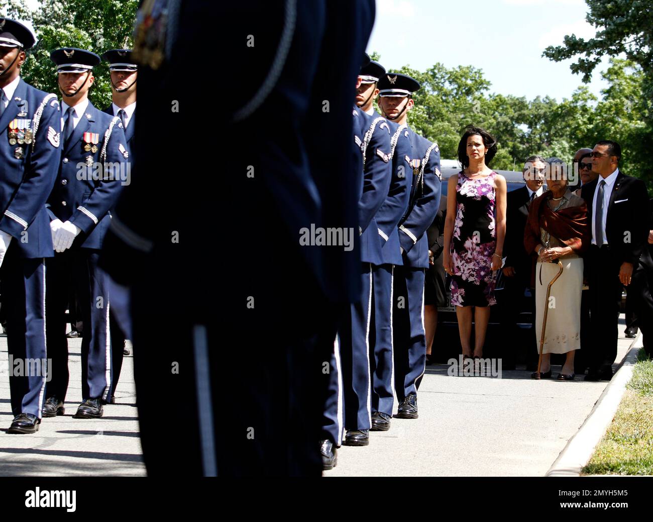 CNN anchor Fredericka Whitfield, center, with her mother Nola Whitfield ...