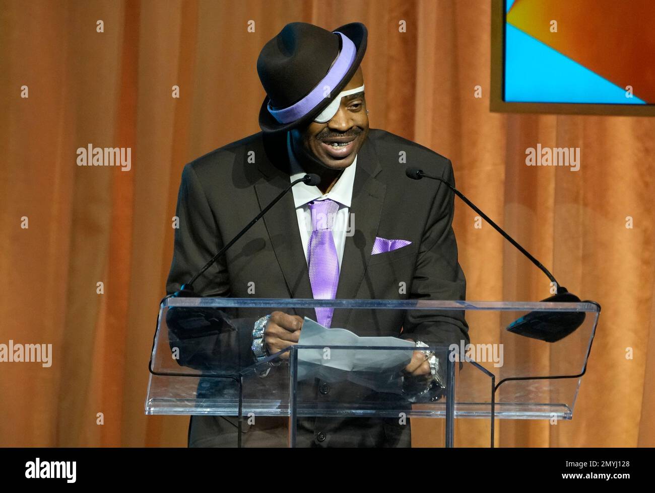 Slick Rick "The Ruler" accepts the Lifetime Achievement Award at the ...