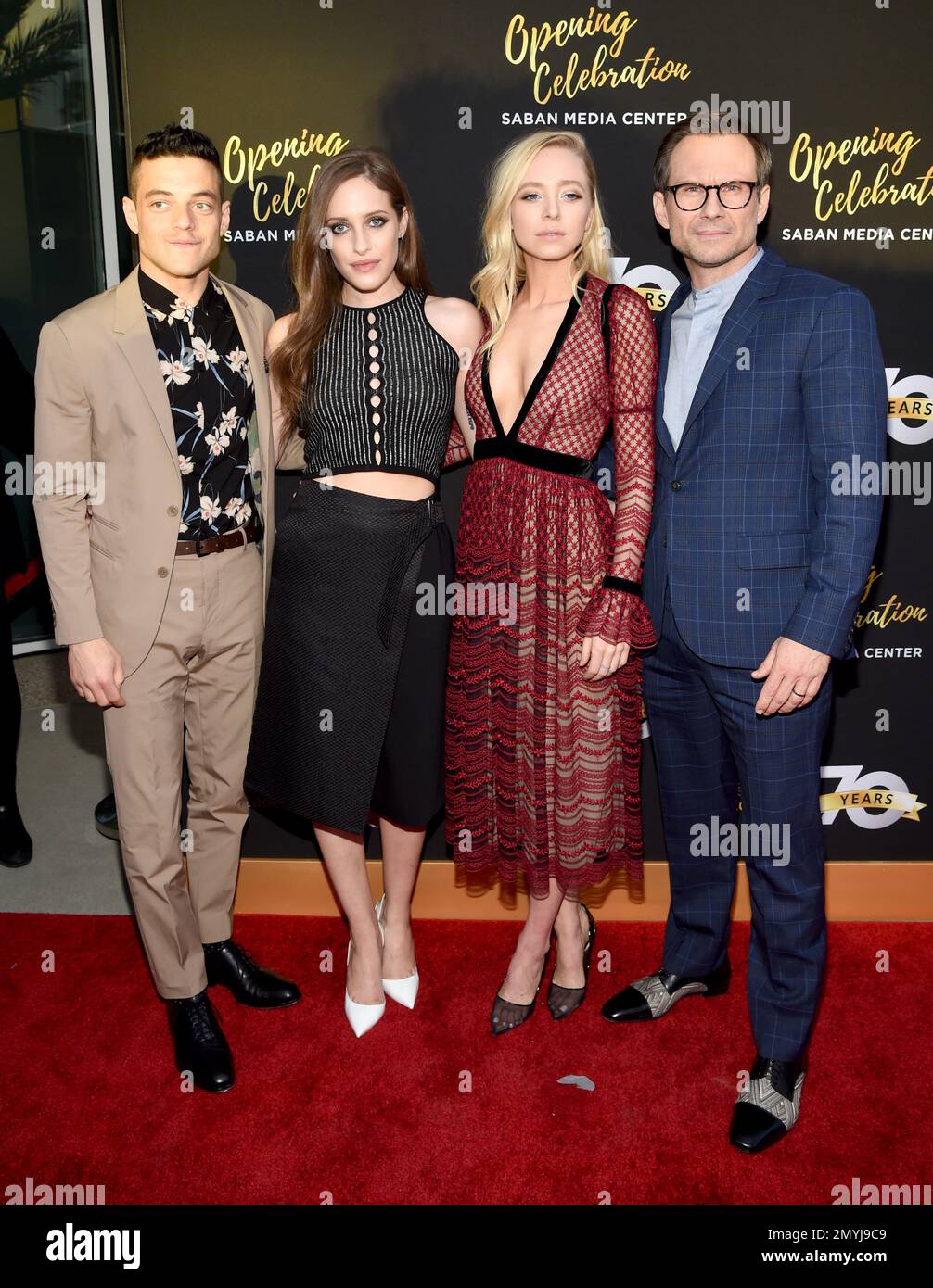 Rami Malek, from left, Carly Chaikin, Portia Doubleday, and Christian ...