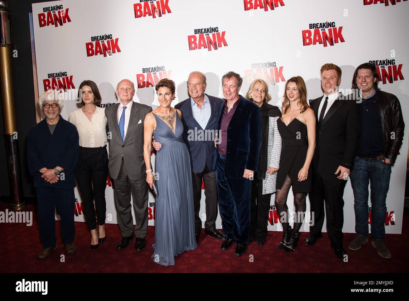 From left, Togo Igawa, Sonya Cassidy, Tamsin Greig, Kelsey Grammer ...