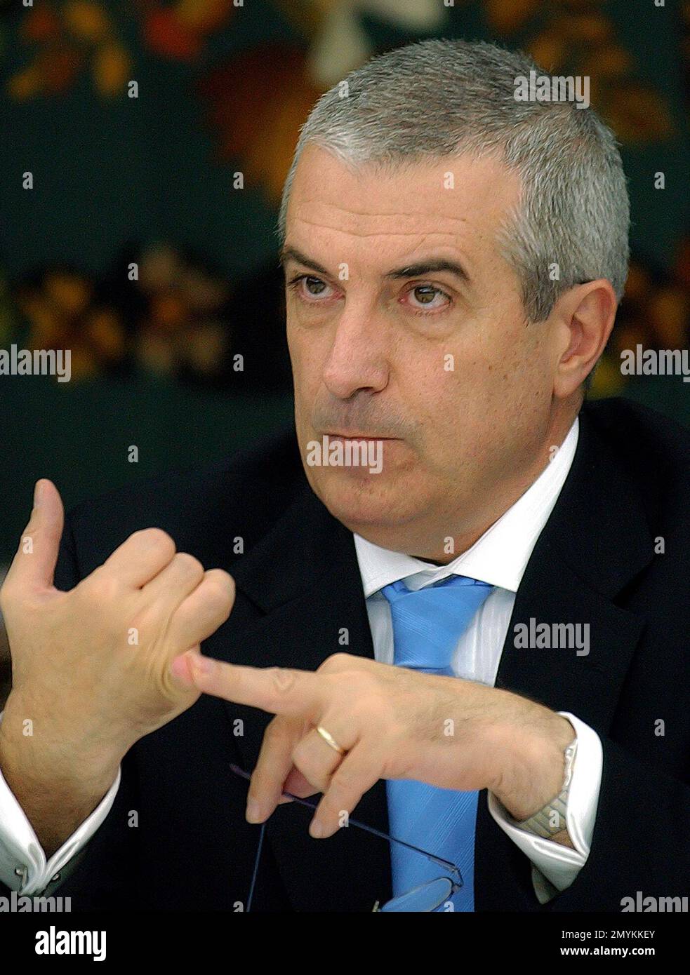 FILE - In this Monday, Oct. 31, 2005 file photo, Romanian Premier Calin ...