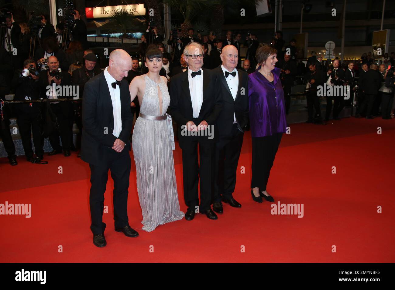 Screenwriter Paul Laverty, actress Hayley Squires, director Ken Loach ...