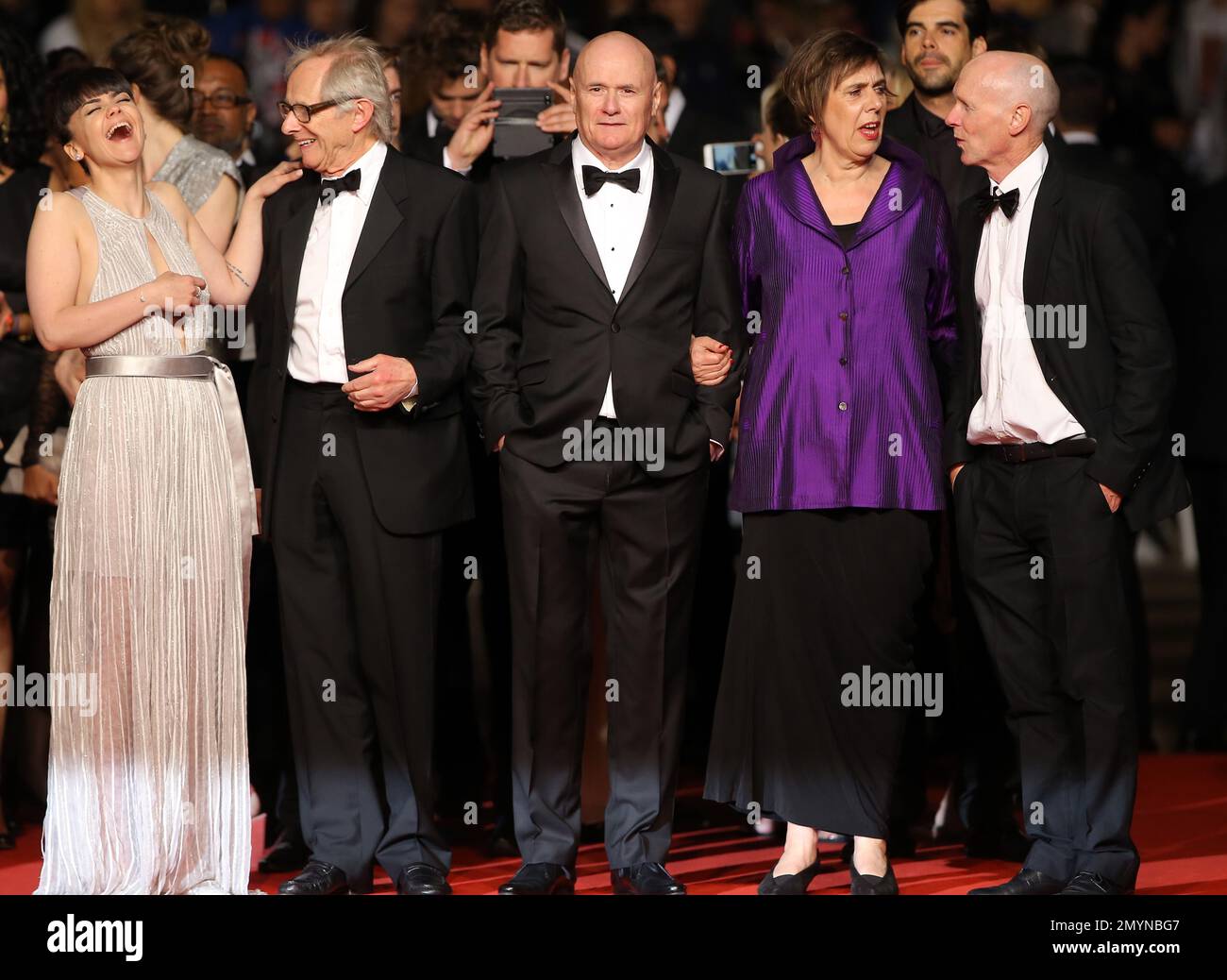 Actress Hayley Squires, director Ken Loach, actor Dave Johns, producer ...