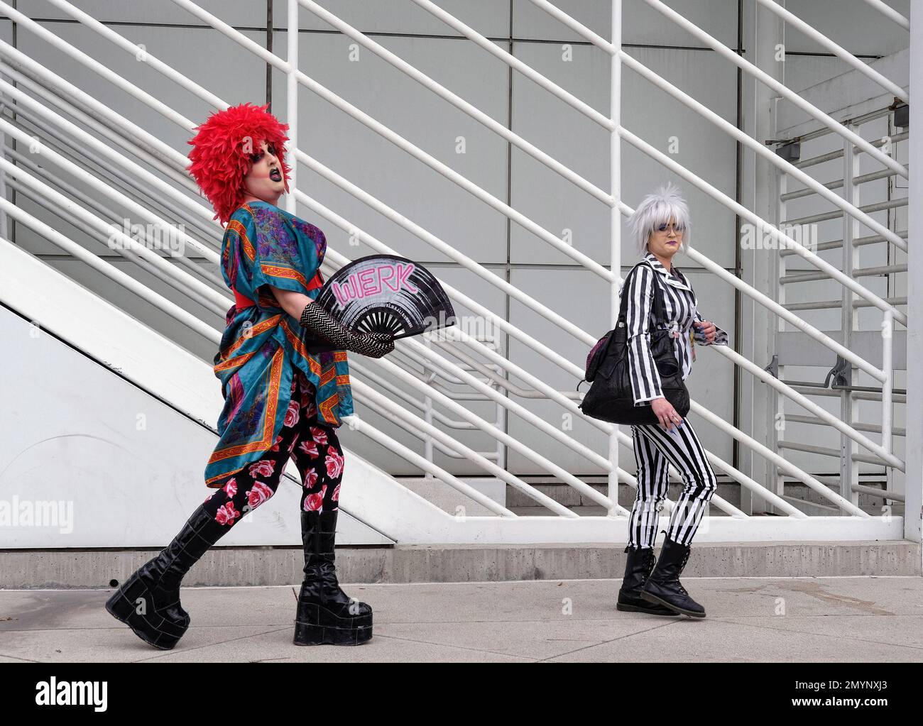 This Saturday, May 7, 2016 photo drag queen, Jonny Noir, left, from ...