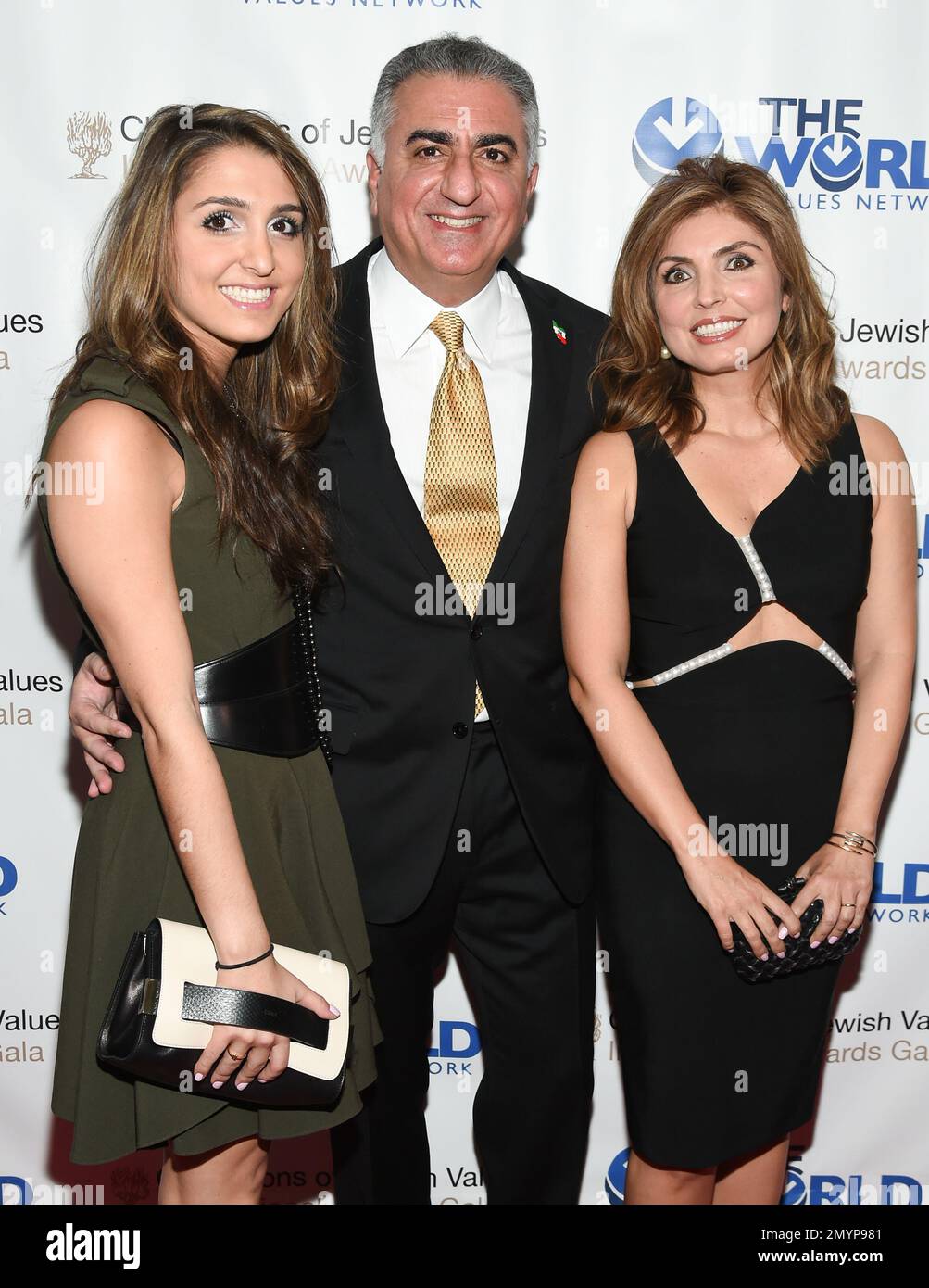 Crown Prince of Iran, Reza Pahlavi poses with his daughter Iman Pahlavi ...