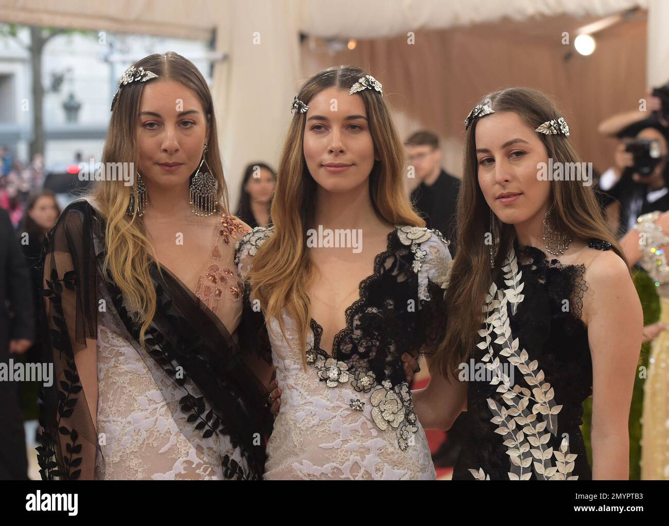 Este Haim, from left, Danielle Haim and Alana Haim arrive at The ...