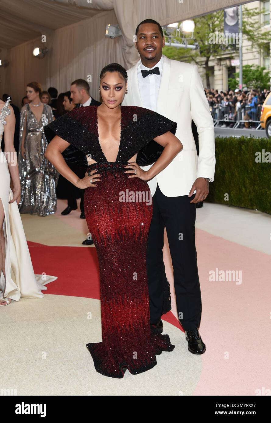 La La Anthony, left, and Carmello Anthony arrive at The Metropolitan ...