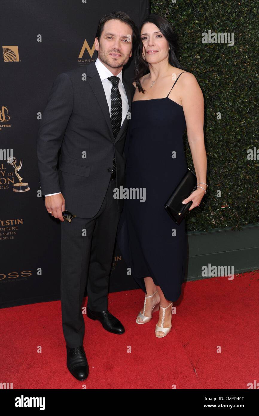 Dominic Zamprogna, left, and Linda Leslie arrive at the 43rd annual ...