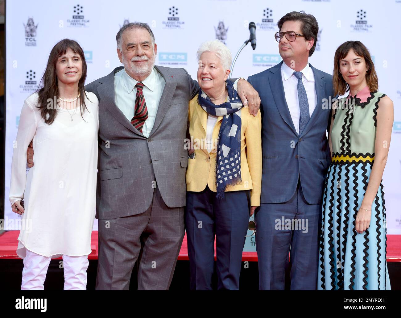 Talia Shire, from left, honoree Francis Ford Coppola, Eleanor Coppola ...