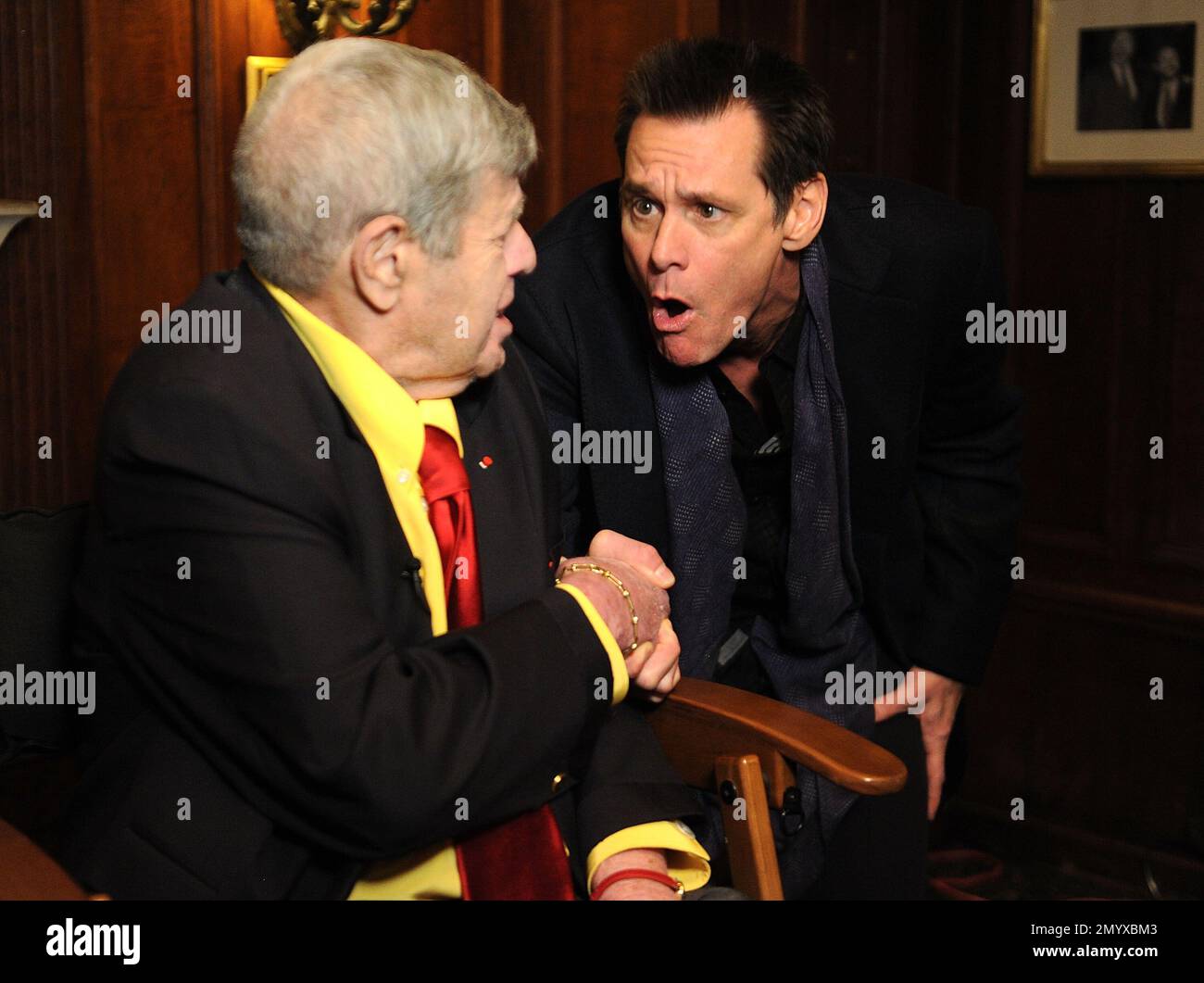 Legendary Comedian Jerry Lewis and Jim Carrey attend the Friars Club ...