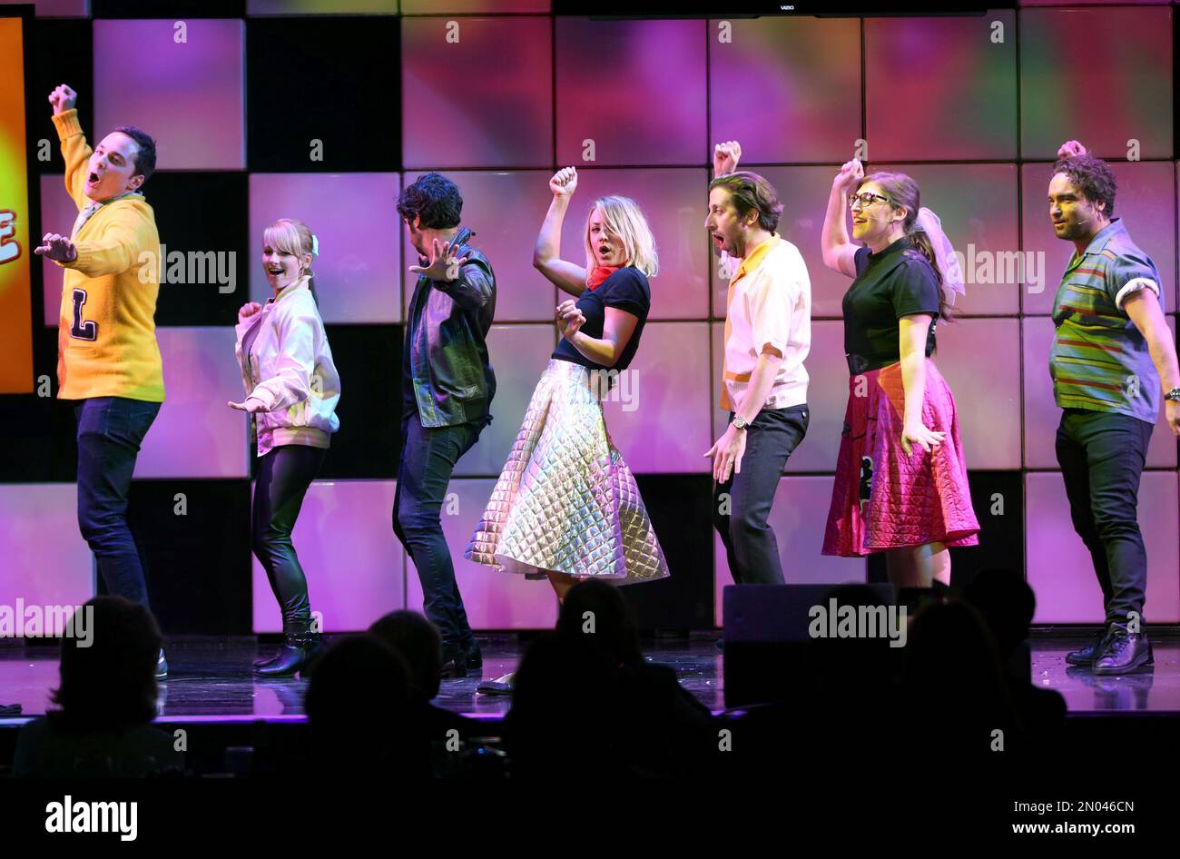 Jim Parsons, from left, Melissa Rauch, Kunal Nayyar, Kaley Cuoco, Simon ...