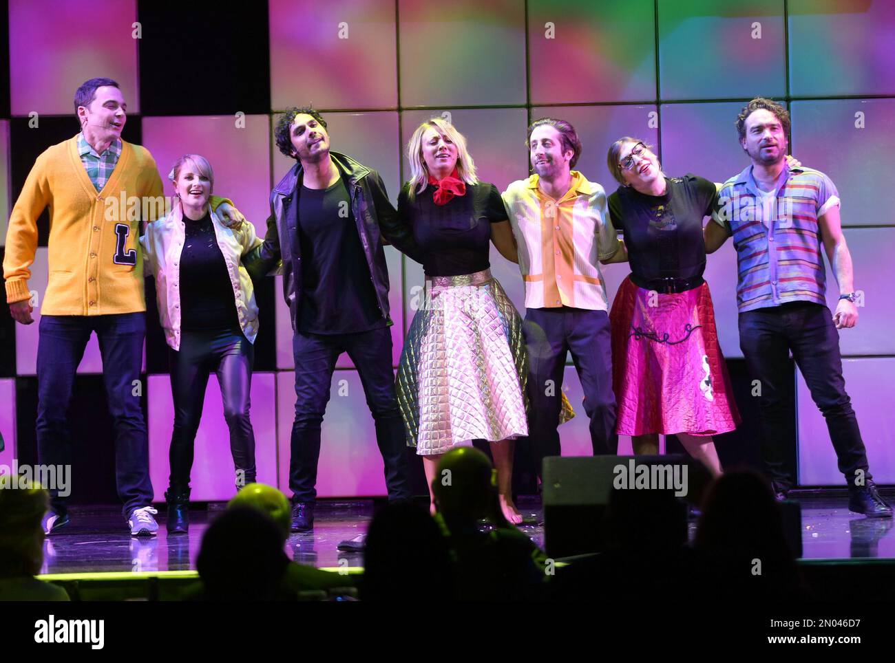 Jim Parsons, from left, Melissa Rauch, Kunal Nayyar, Kaley Cuoco, Simon ...