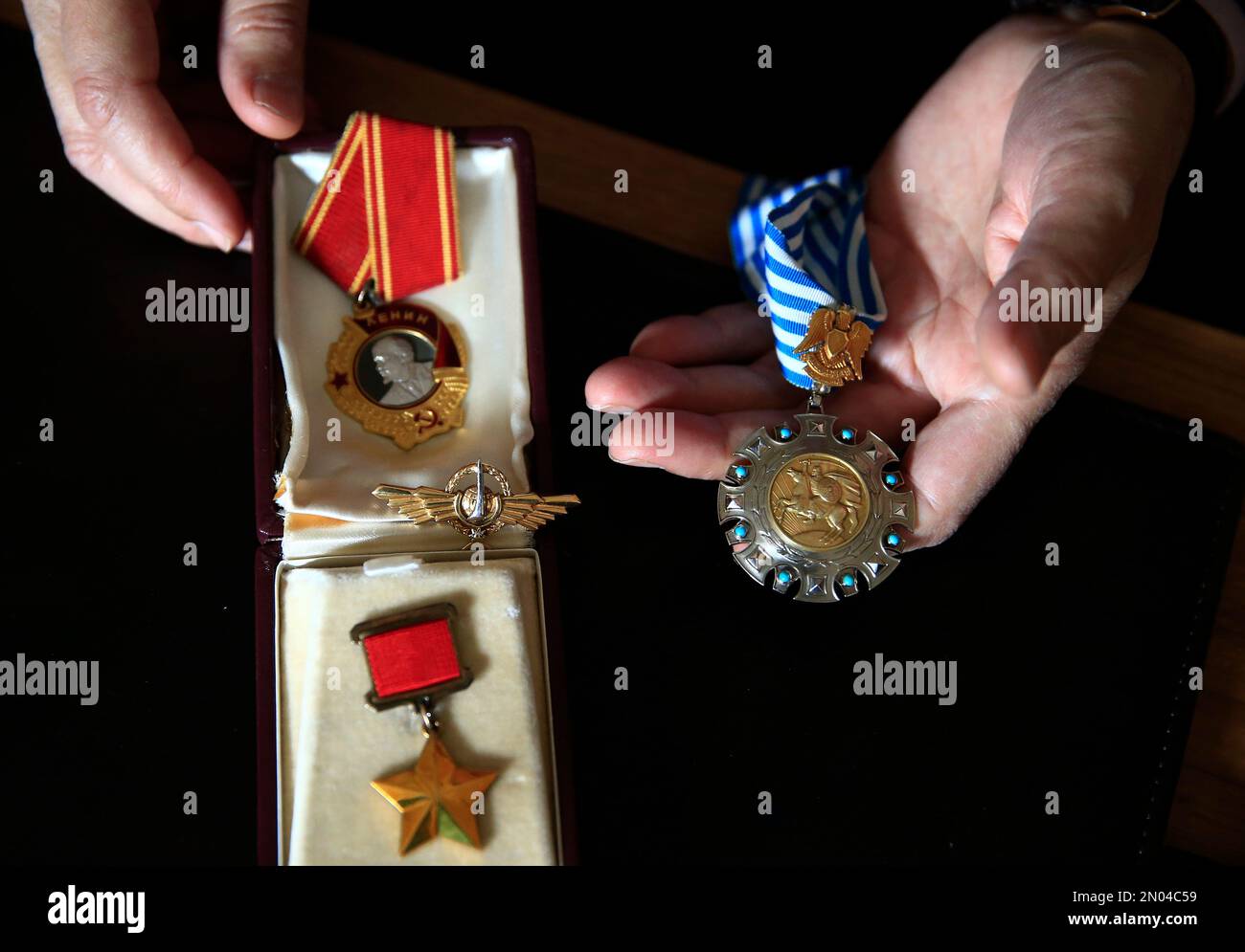 Syrian Muhammad Faris, Syria’s first cosmonaut and a former general of the Syrian Air Force ...