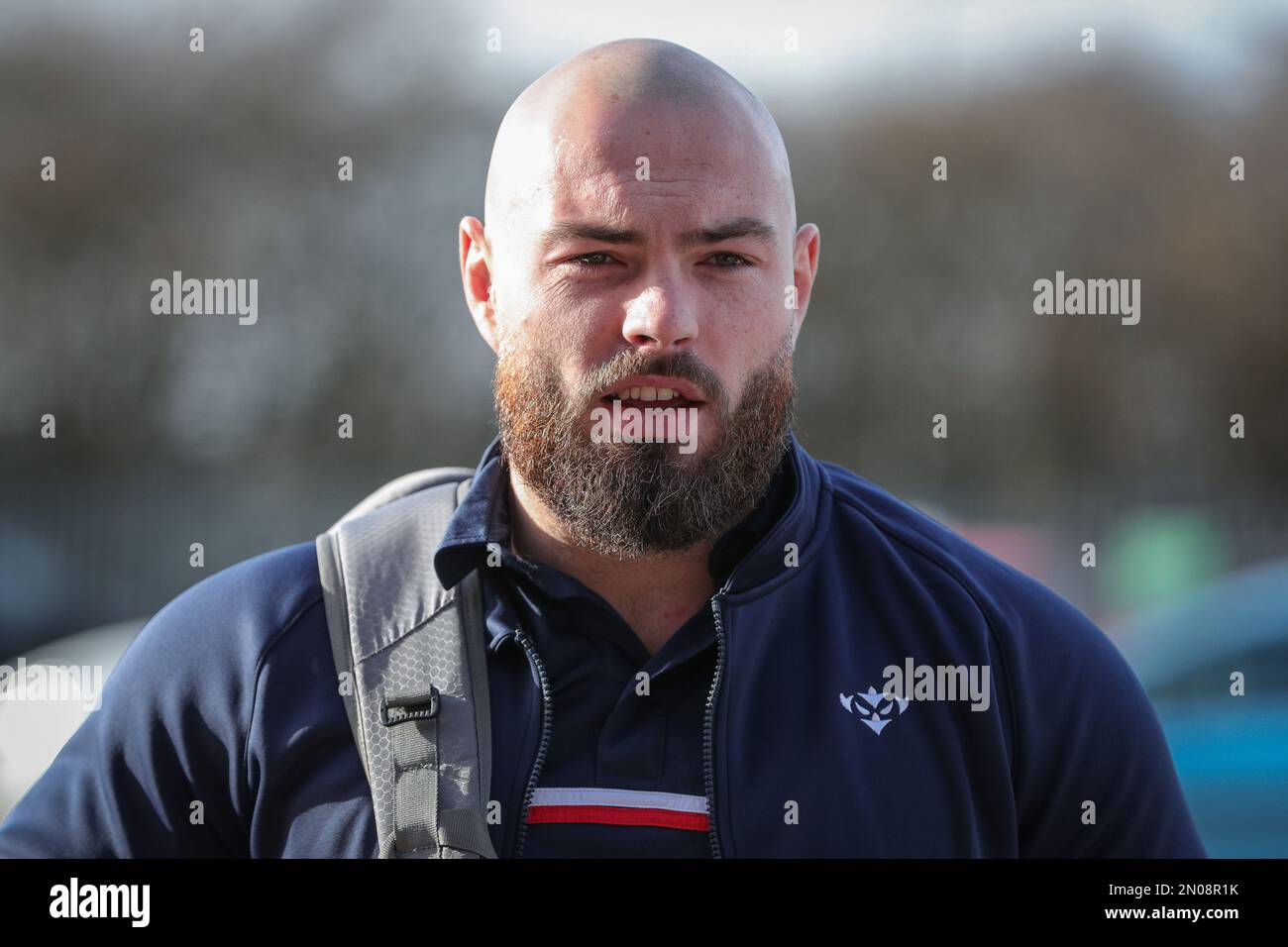 Sam Luckley #26 von Hull KR trifft im Sewell Group Craven Park Stadium ...