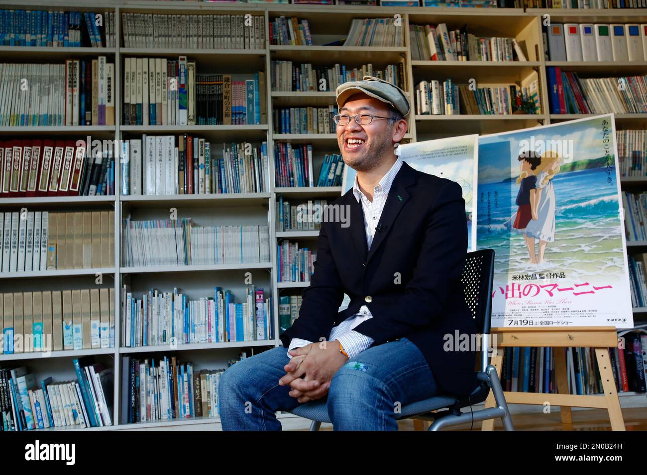 In this Feb. 1, 2016 photo, Japanese director Hiromasa Yonebayashi ...