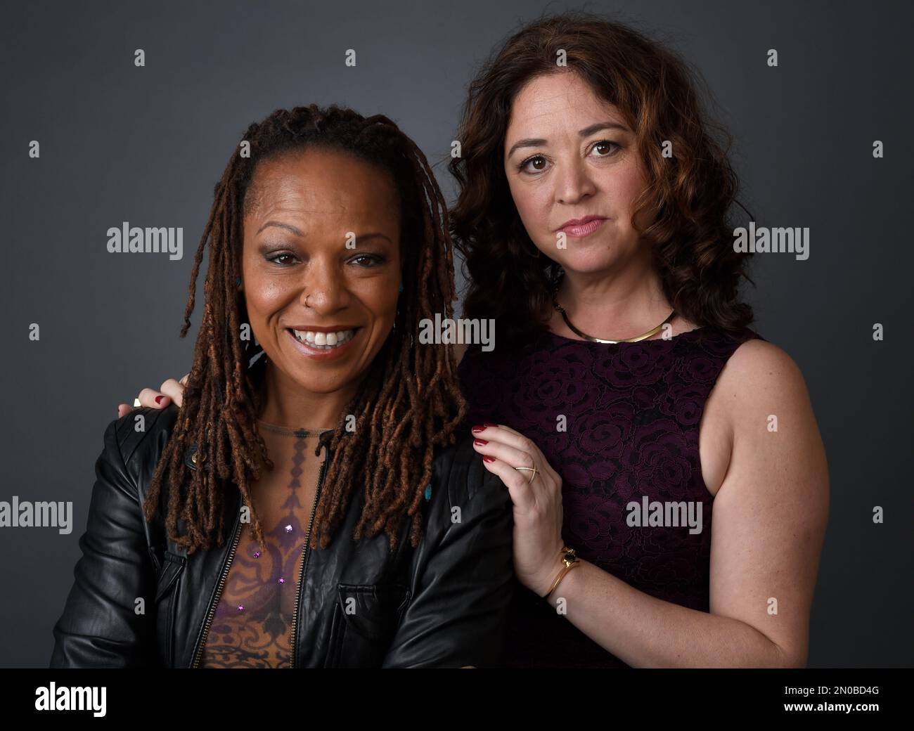 Lisa Simone, daughter of Nina Simone, left, and Liz Garbus, director of ...