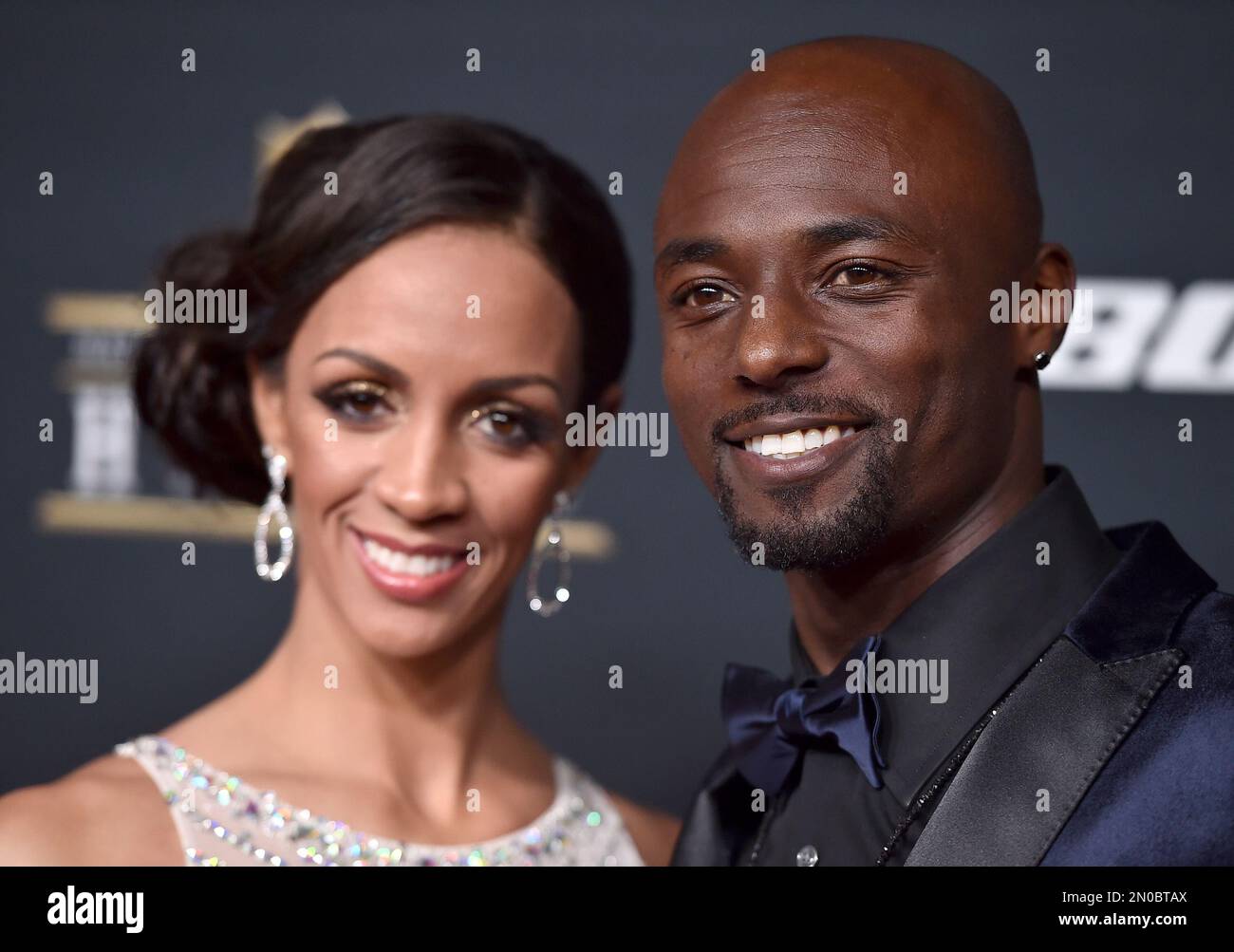 Santonio Holmes, right, and Lauren Holmes arrive at the 5th annual NFL ...