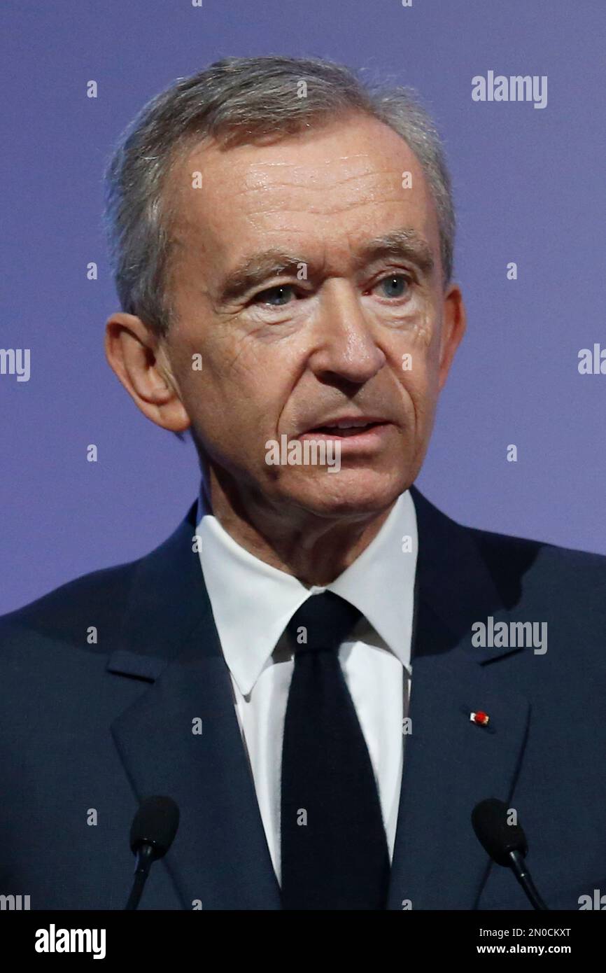 Bernard Arnault, Chairman and CEO of LVMH, "Louis Vuitton Moet Hennessy ...