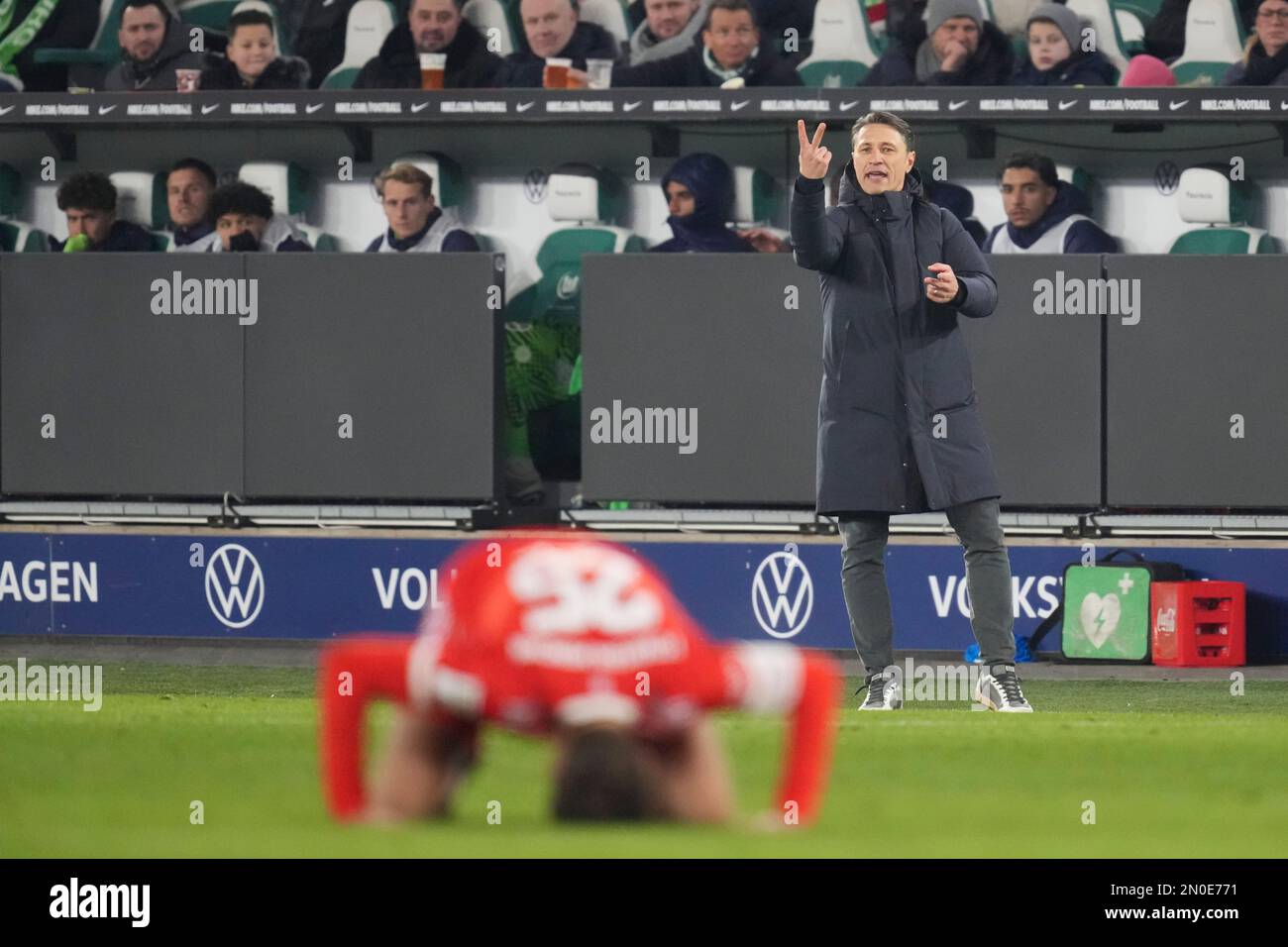 Wolfsburg's head coach Niko Kovac gestures during the German Bundesliga ...