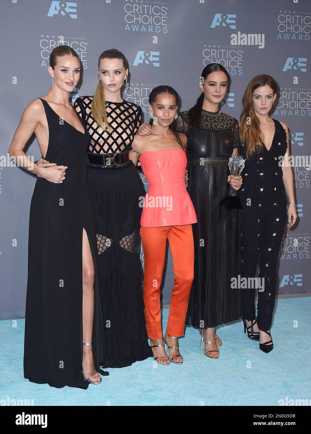Rosie Huntington-Whiteley, from left, Abbey Lee Kershaw, Zoe Kravitz ...