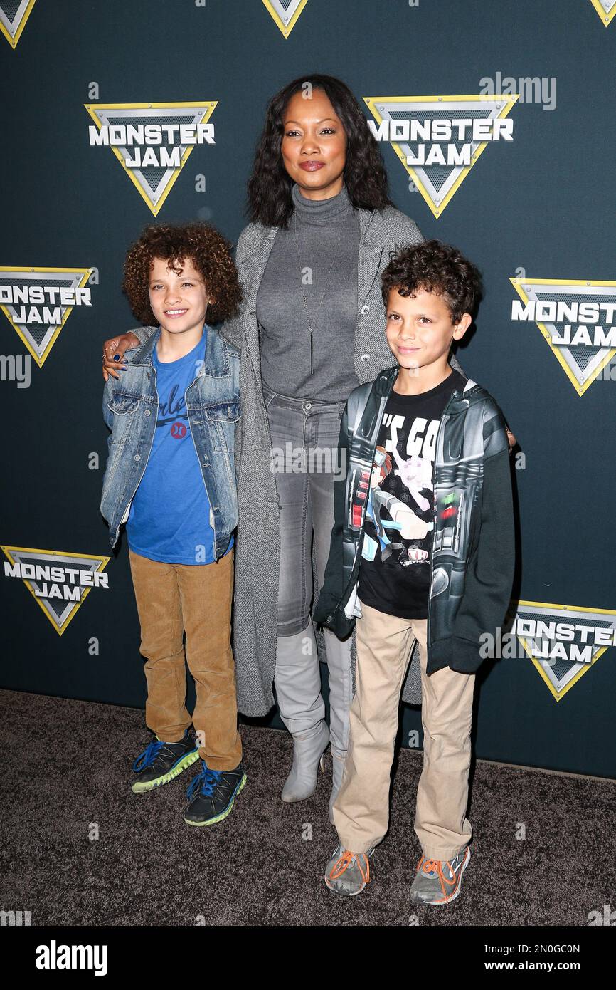 Garcelle Beauvais, from left, Jaid Nilon and Jax Nilon attend the ...