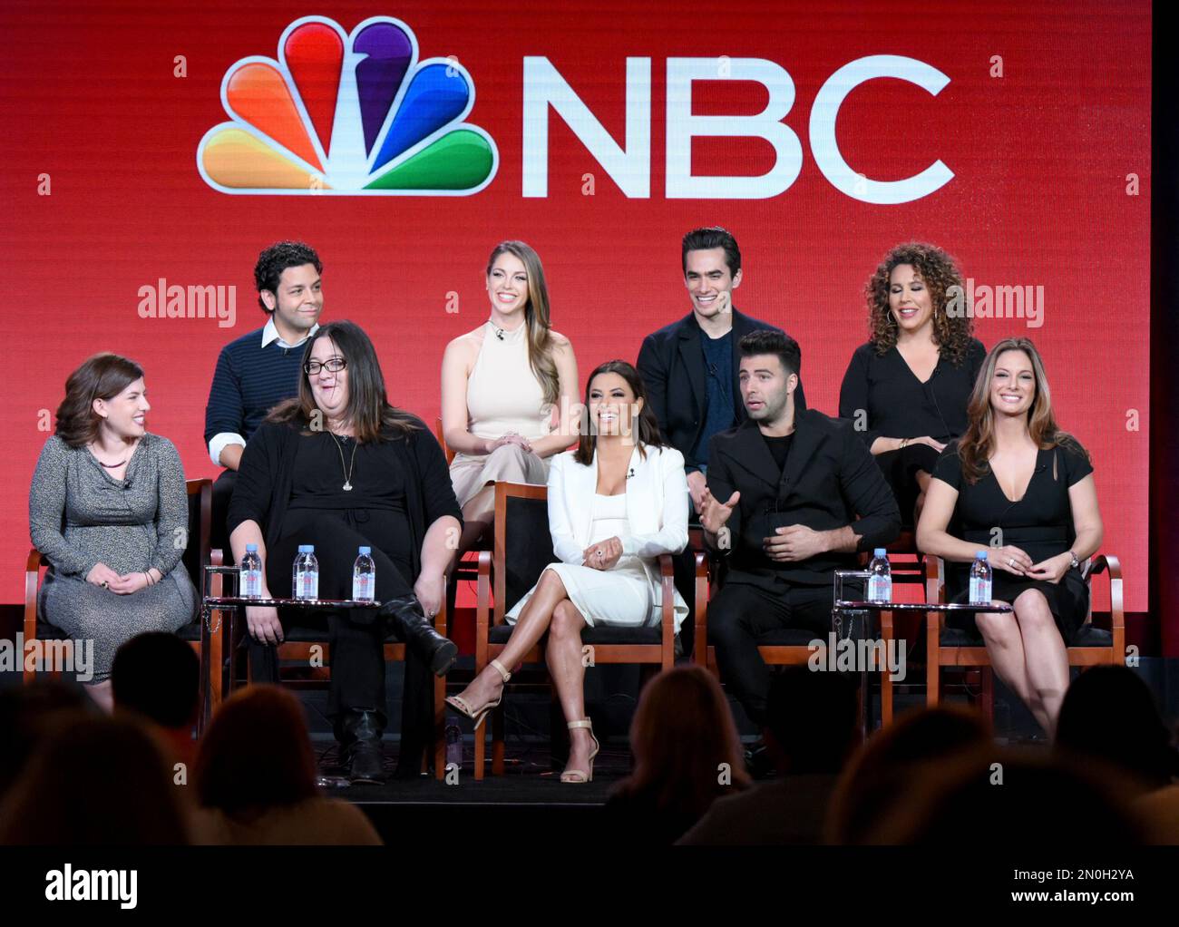 The cast and crew of "Telenovela" participates in a panel at the ...